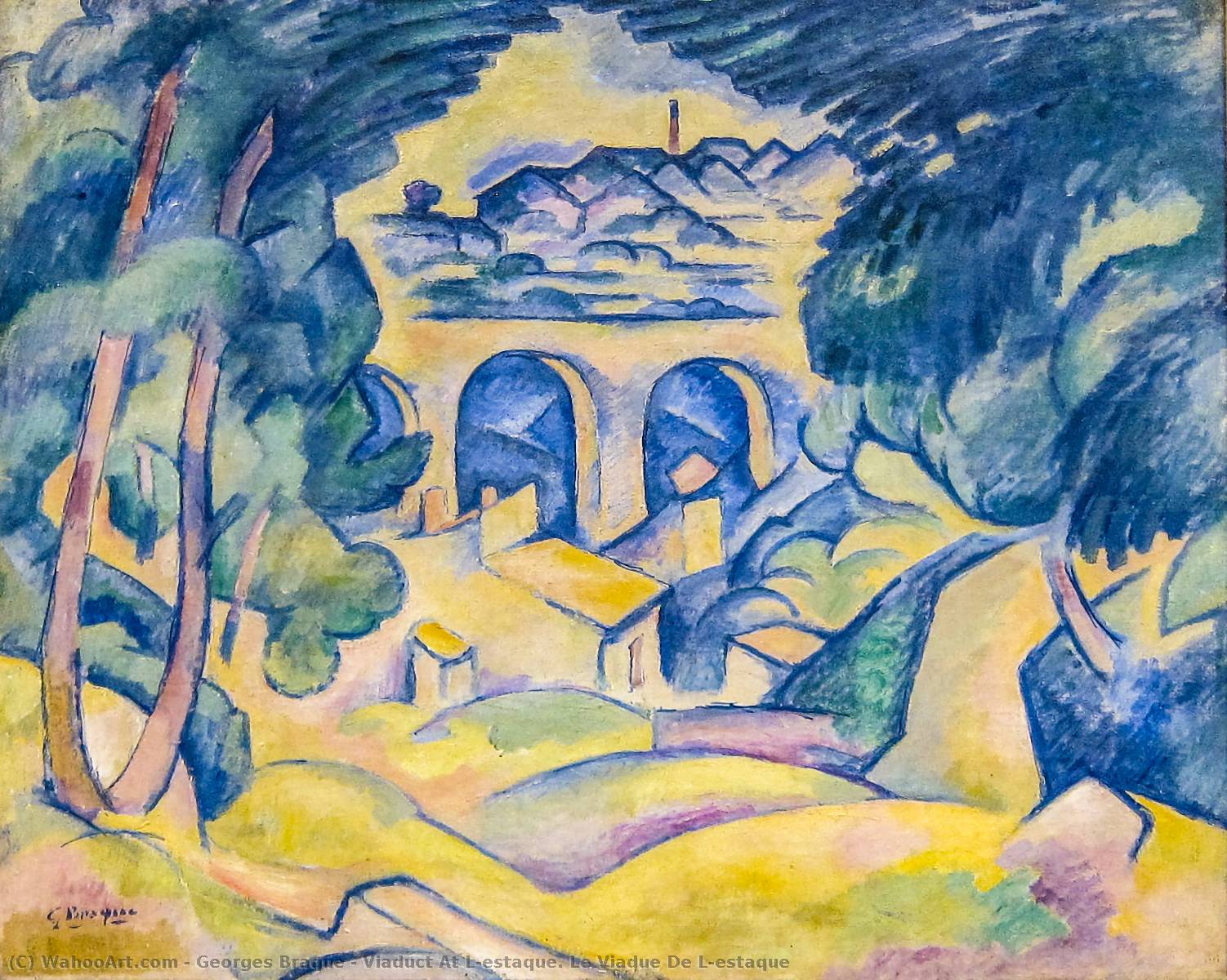 Kunstreproduktionen Viadukt bei L`estaque. Le Viadue De L`estaque von ...