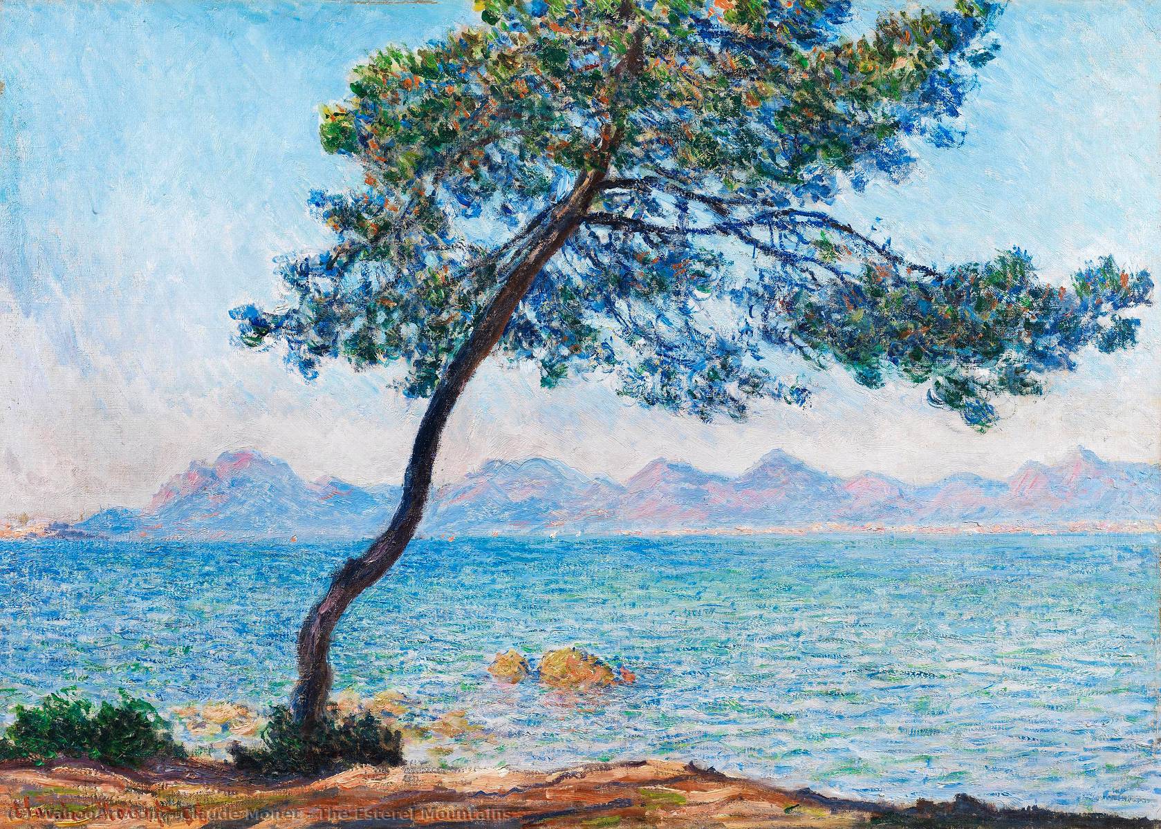 Museum Kunstreproduktionen Die Esterel Berge, 1888 von Claude Monet ...