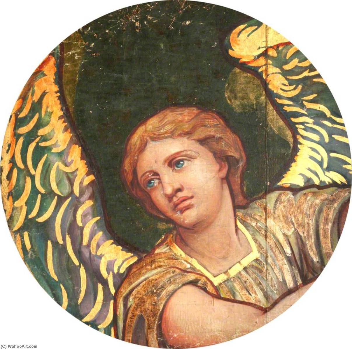 Gemälde Reproduktionen Kopf und Schultern eines Engels (Kapun für St ...