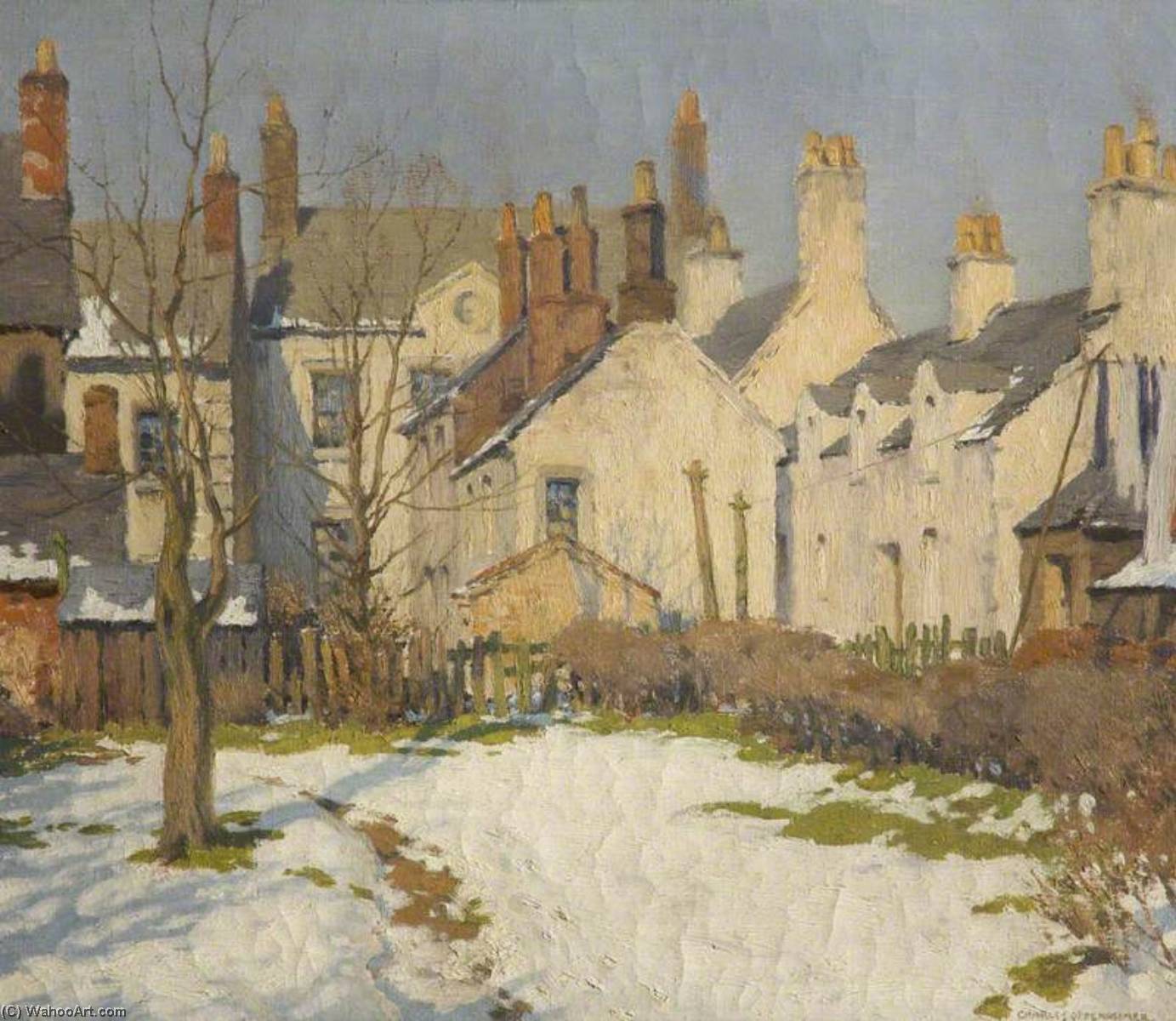 Museum Kunstreproduktionen Letzter der Schnee von Charles Oppenheimer ...